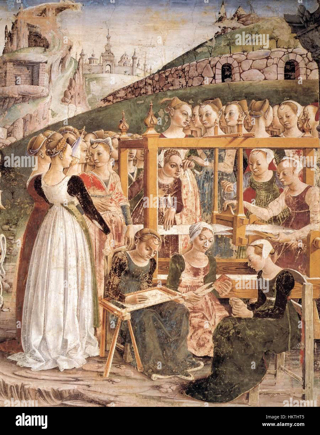 This detail from Francesco del Cossa’s 'Allegory of March' shows the ...