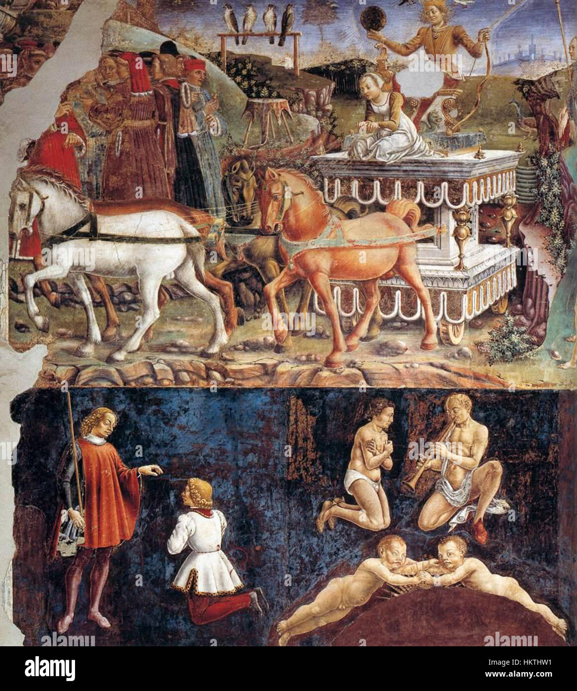 This detail from Francesco del Cossa's 'Allegory of May - Triumph of ...