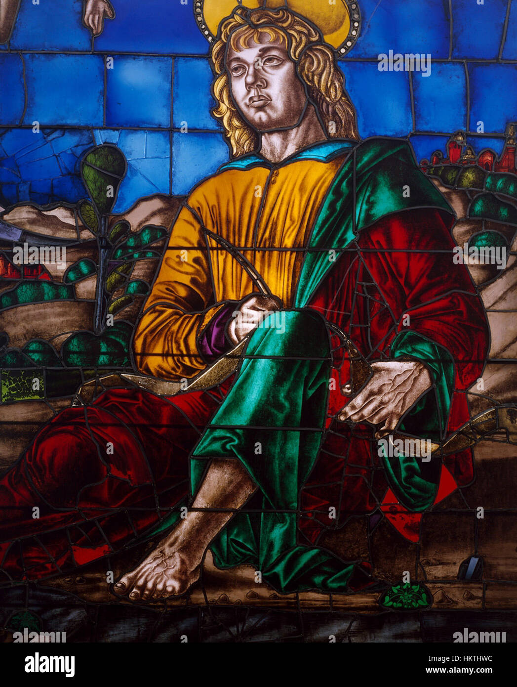 Francesco del Cossa - St. John of Patmos (detail Stock Photo - Alamy