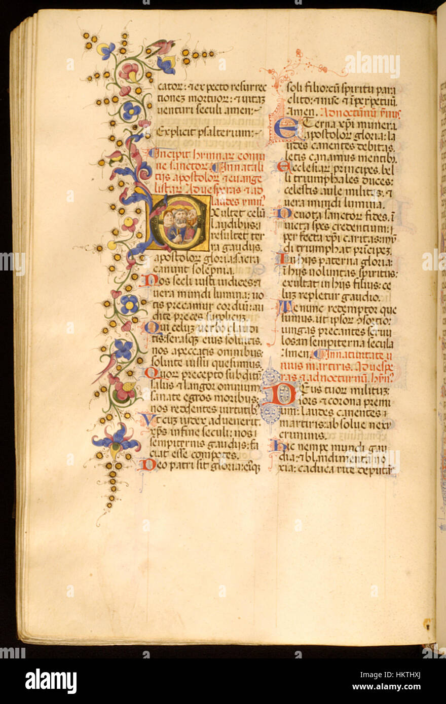 This illuminated leaf from a breviary, created by Francesco di Antonio ...