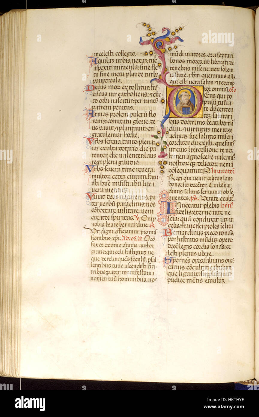 This illuminated manuscript leaf by Francesco di Antonio del Chierico ...