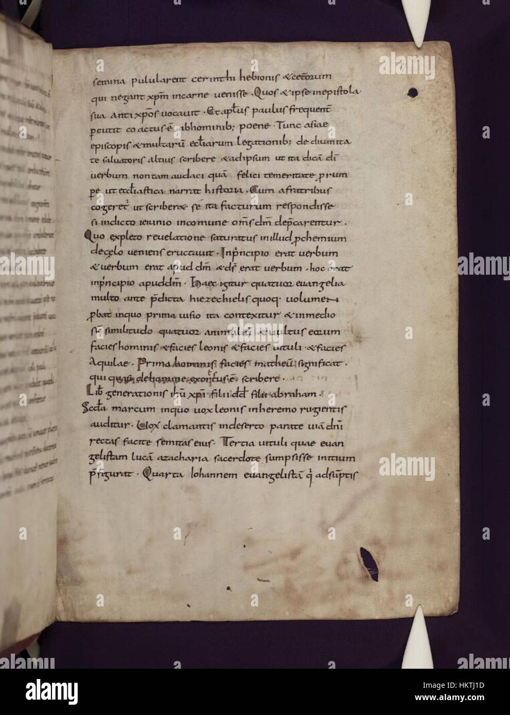 The Latin Gospels manuscript housed in the Bodleian Libraries is a ...