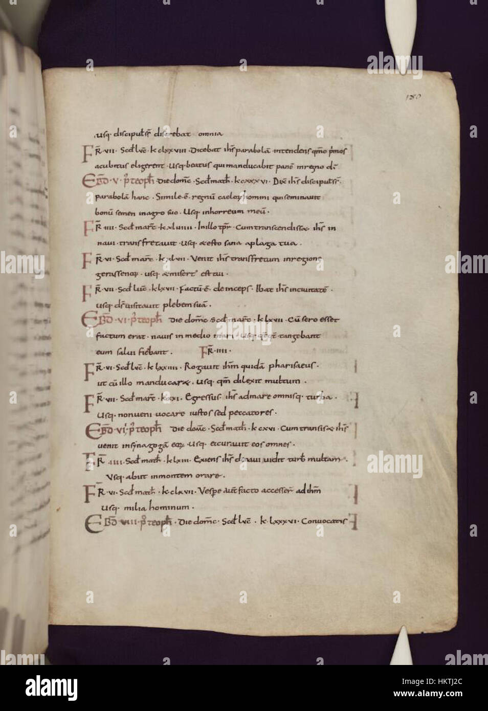 Latin bible calligraphy hi-res stock photography and images - Alamy