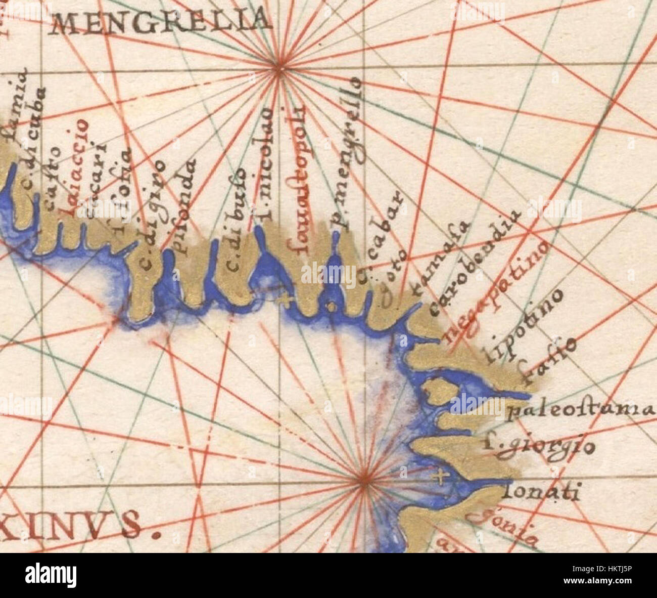 A 16th-century work by Francesco Ghisolfi depicting the Black Sea in a ...