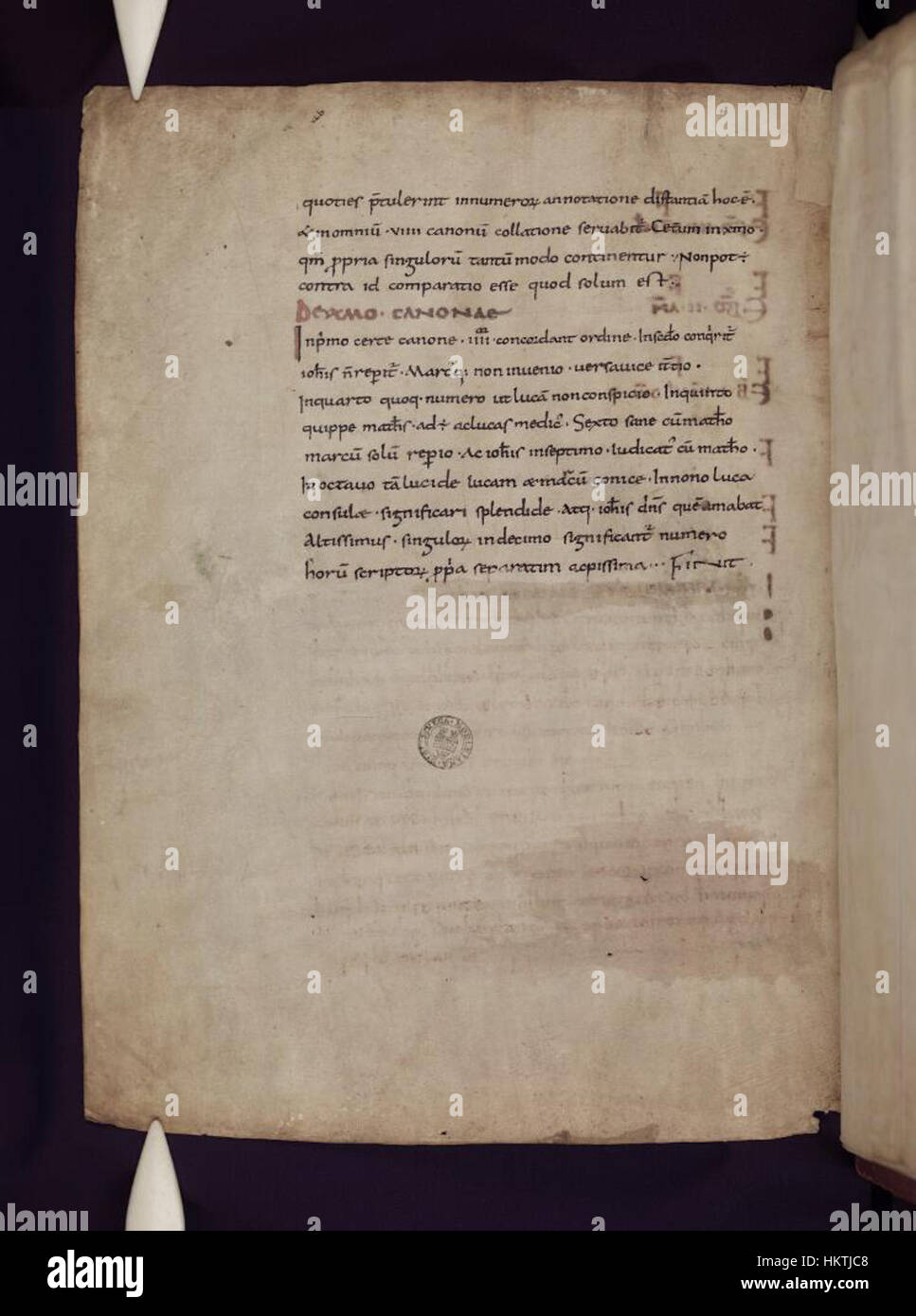 The Latin Gospels manuscript, housed in the Bodleian Libraries ...