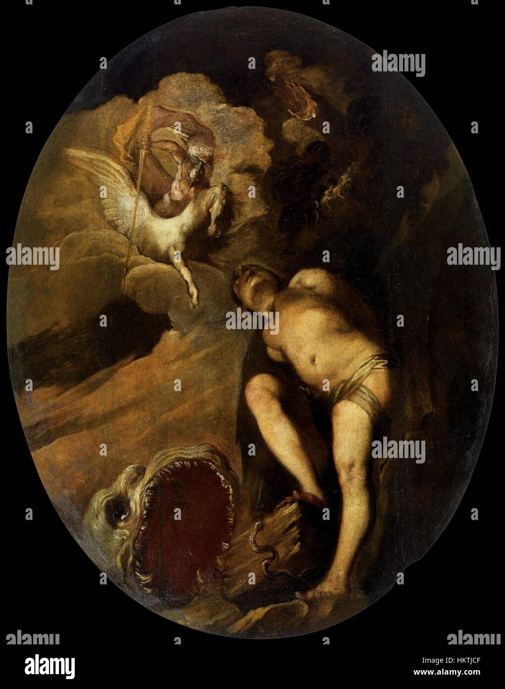 'Perseus Liberating Andromeda' by Francesco Maffei is a dramatic ...