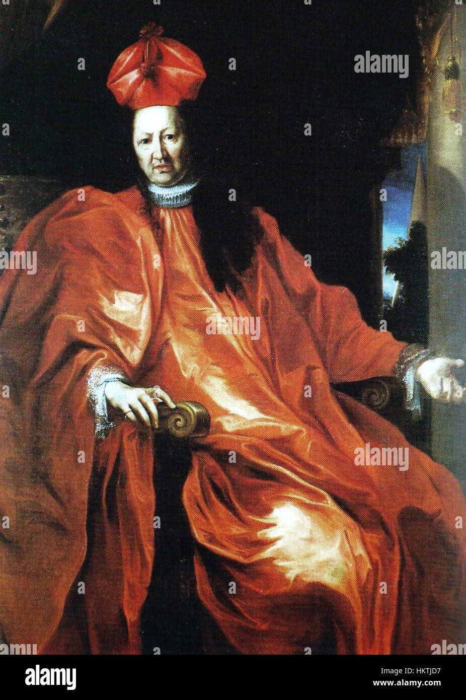 A portrait of Francesco Maria Sauli, the Doge of Genoa, painted in an ...