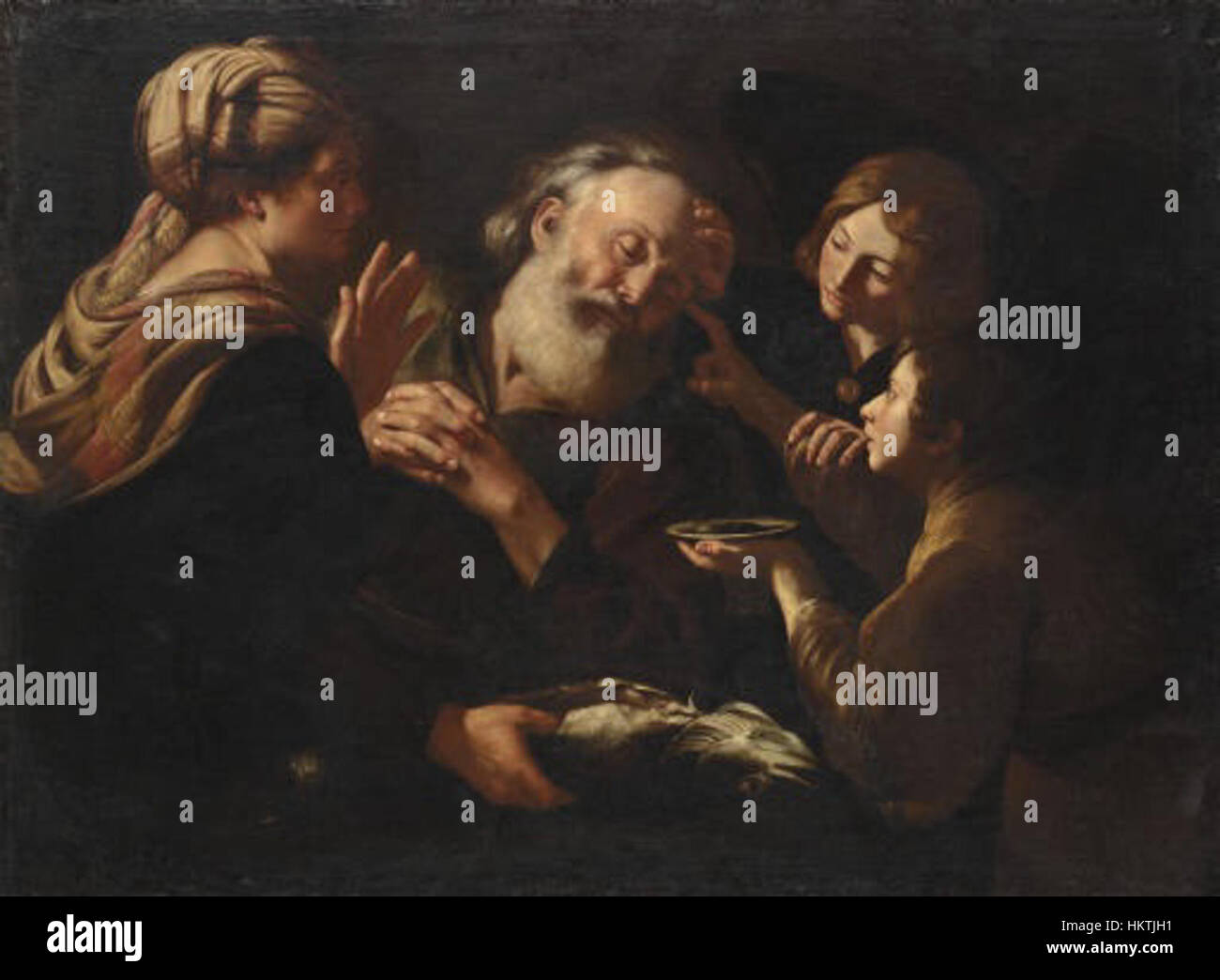 Francesco Rustici’s painting depicts the biblical story of the ...