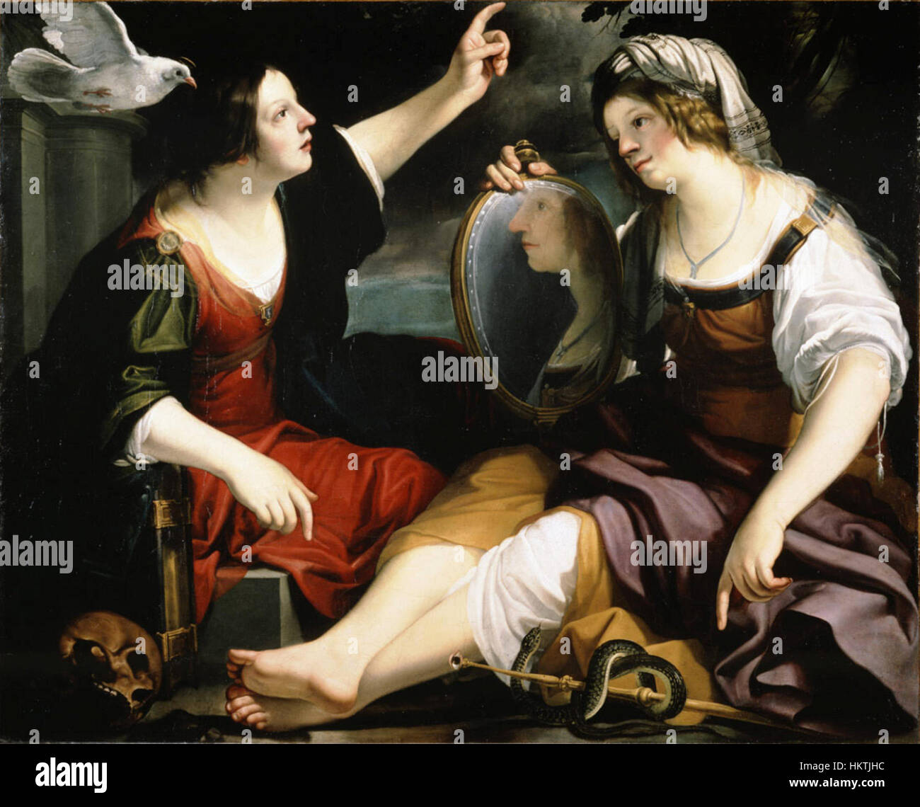 'Wisdom and Prudence' by Francesco Rustici is an allegorical painting ...