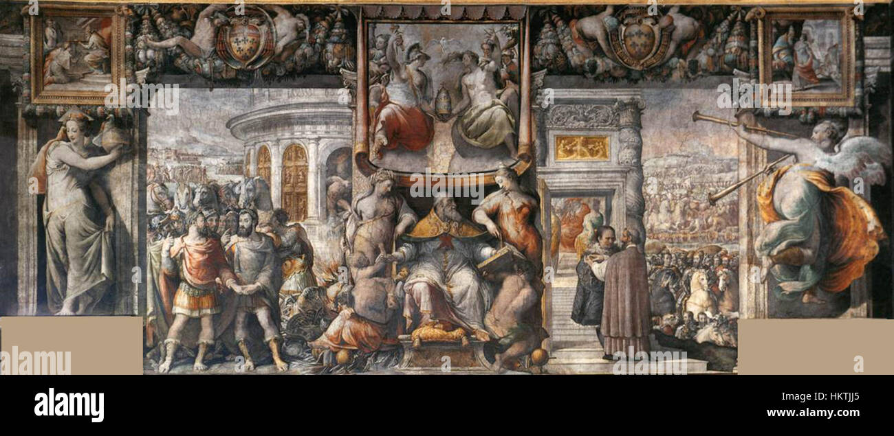 Francesco Salviati's 'History of Paul III' is a historical fresco ...