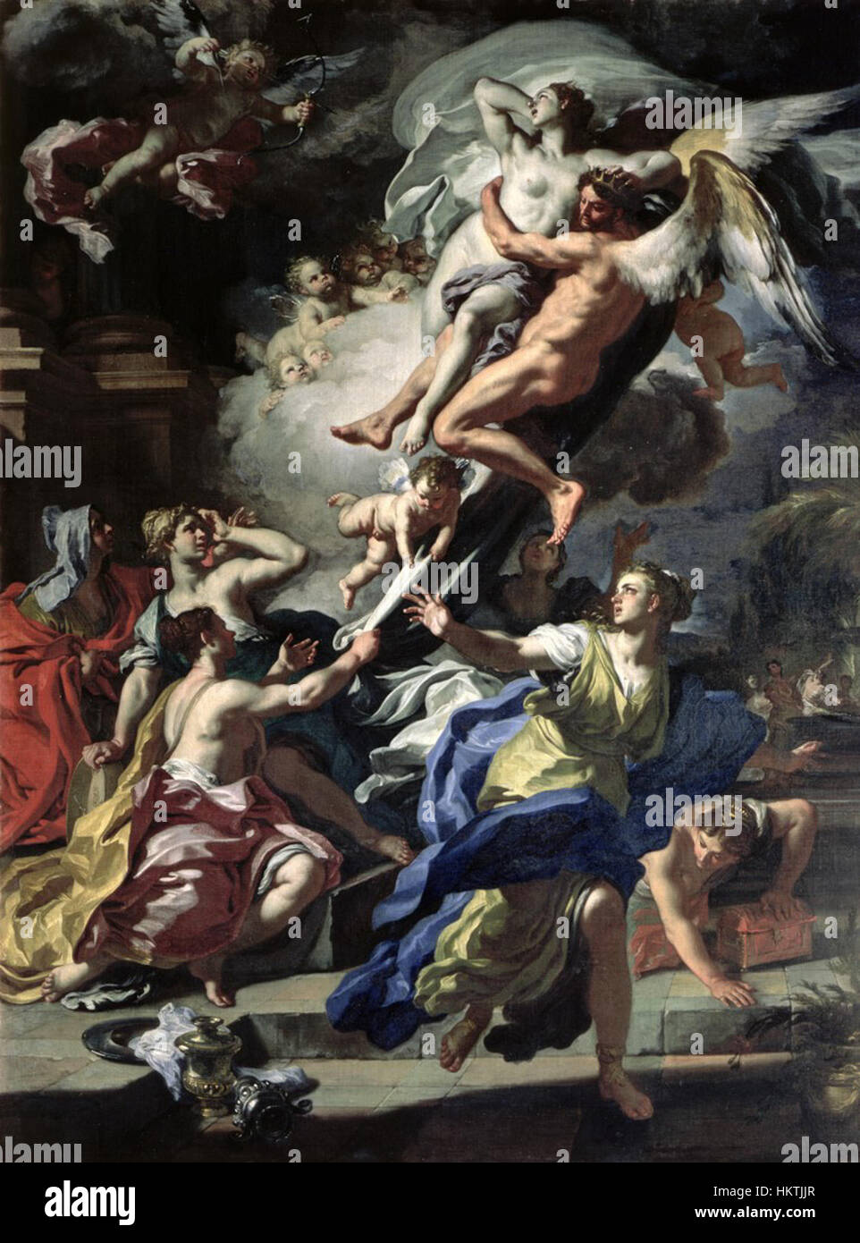 Francesco Solimena's 1729 painting 'Boreas Abducting Oreithyia ...