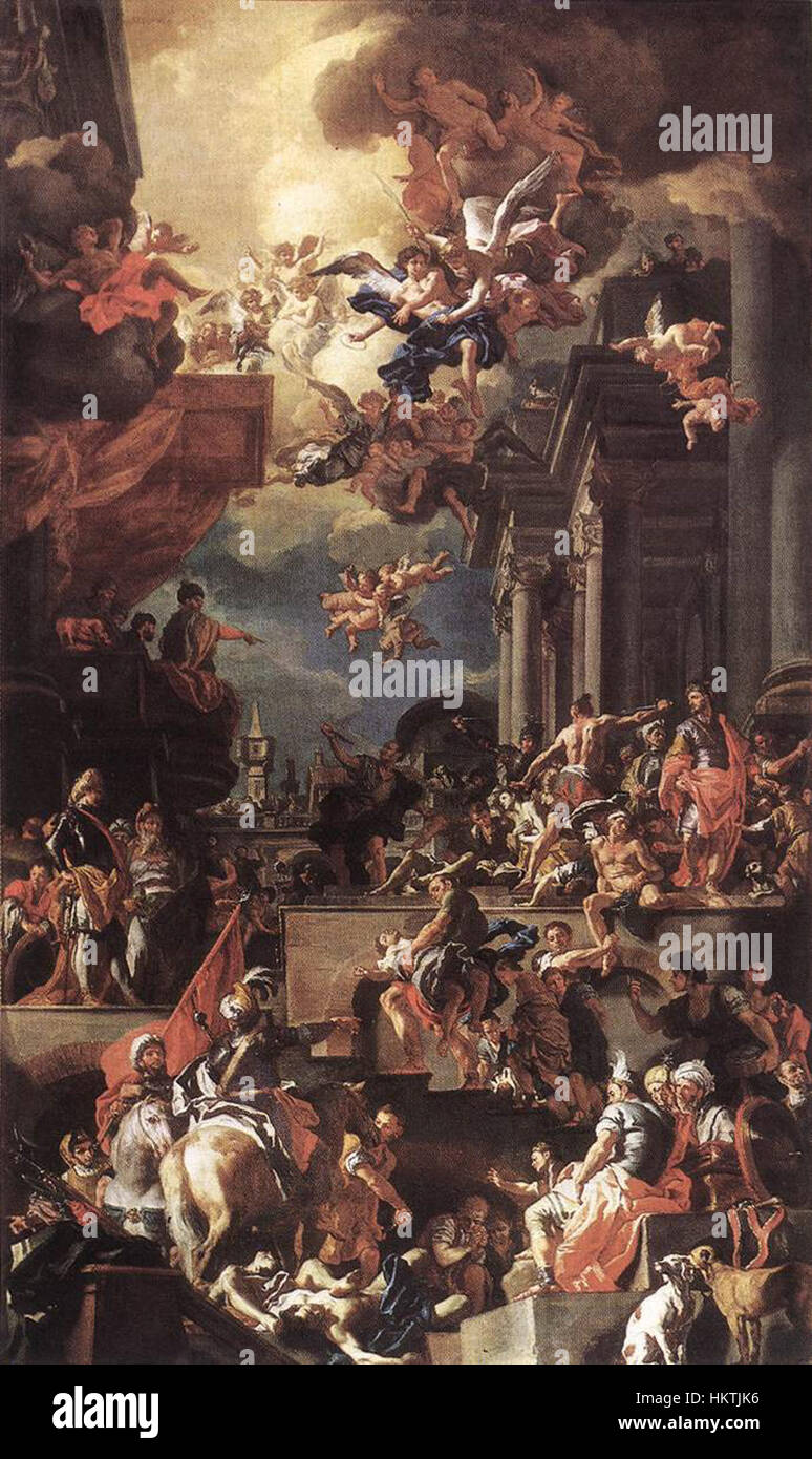 Francesco Solimenaâ€™s 'The Massacre of the Giustiniani at Chios ...