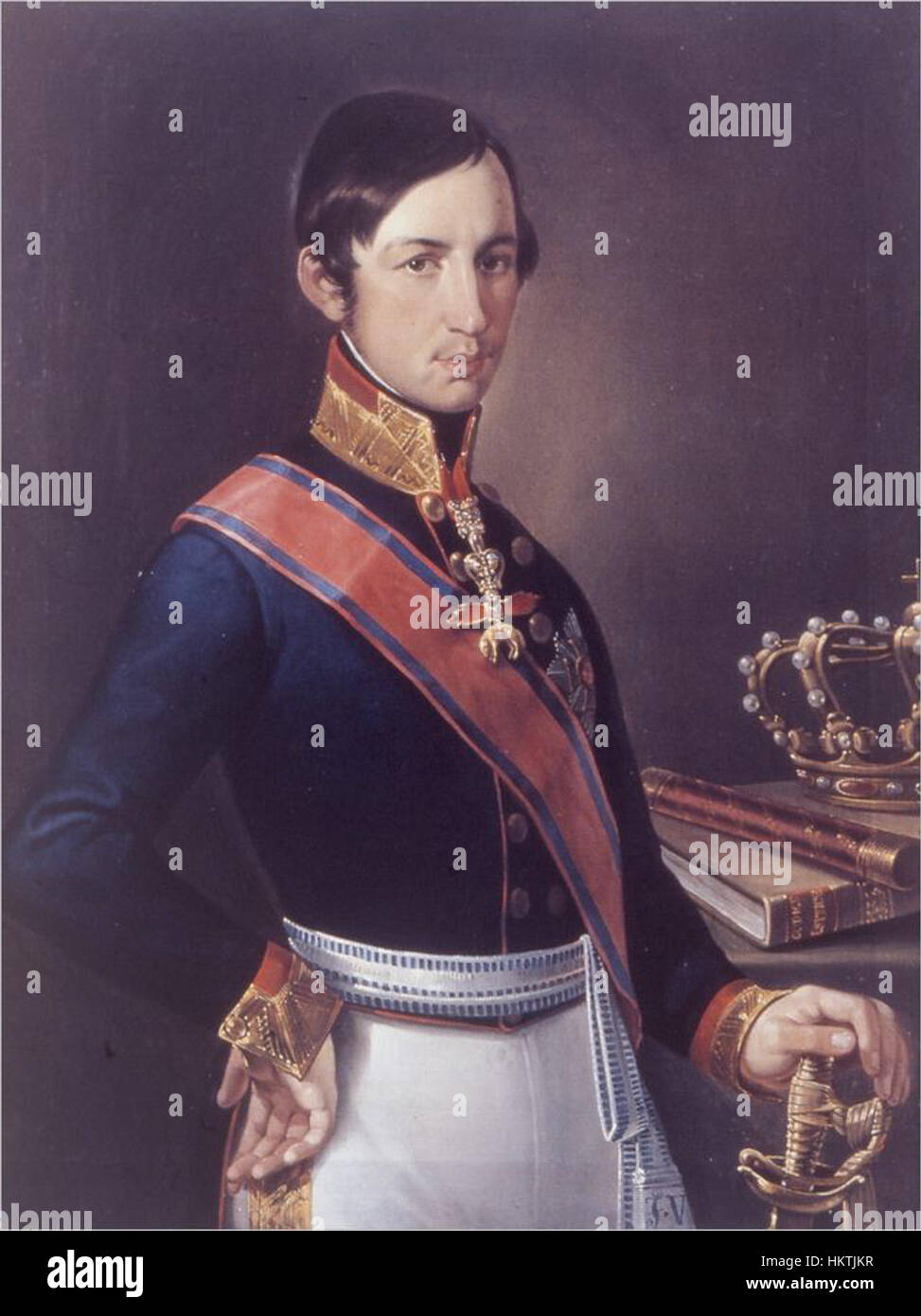 This painting depicts Francesco V d'Austria Este, the Duke of Modena ...