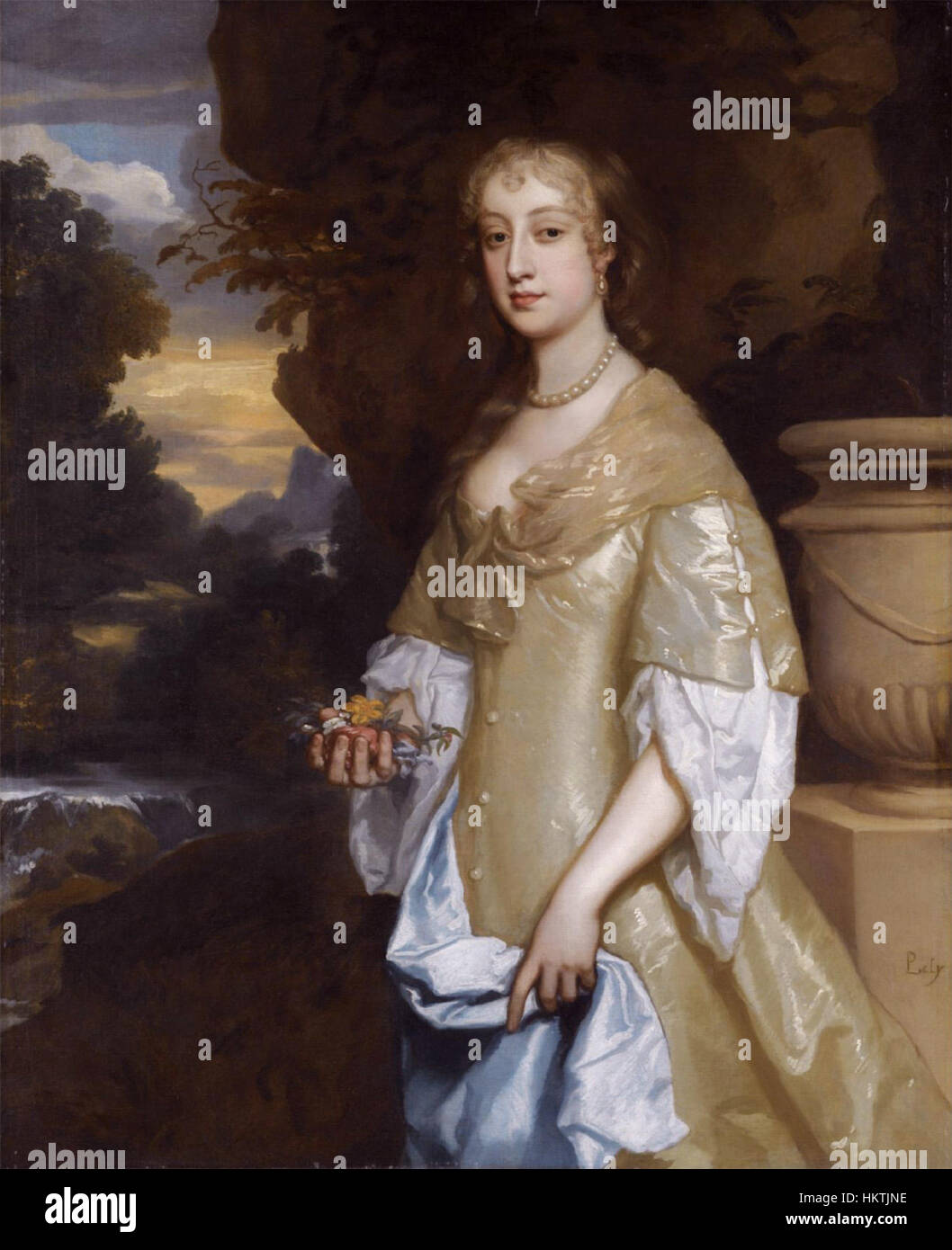 This portrait of Frances Bard, painted by Peter Lely around 1670 ...