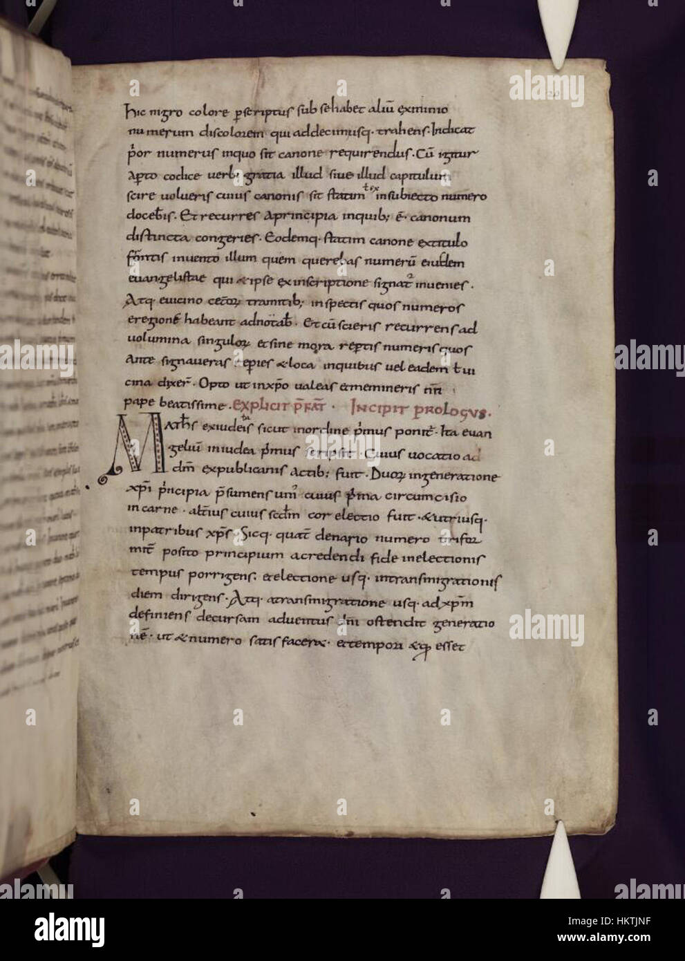 The Latin Gospels 20r from the Bodleian Libraries features a ...