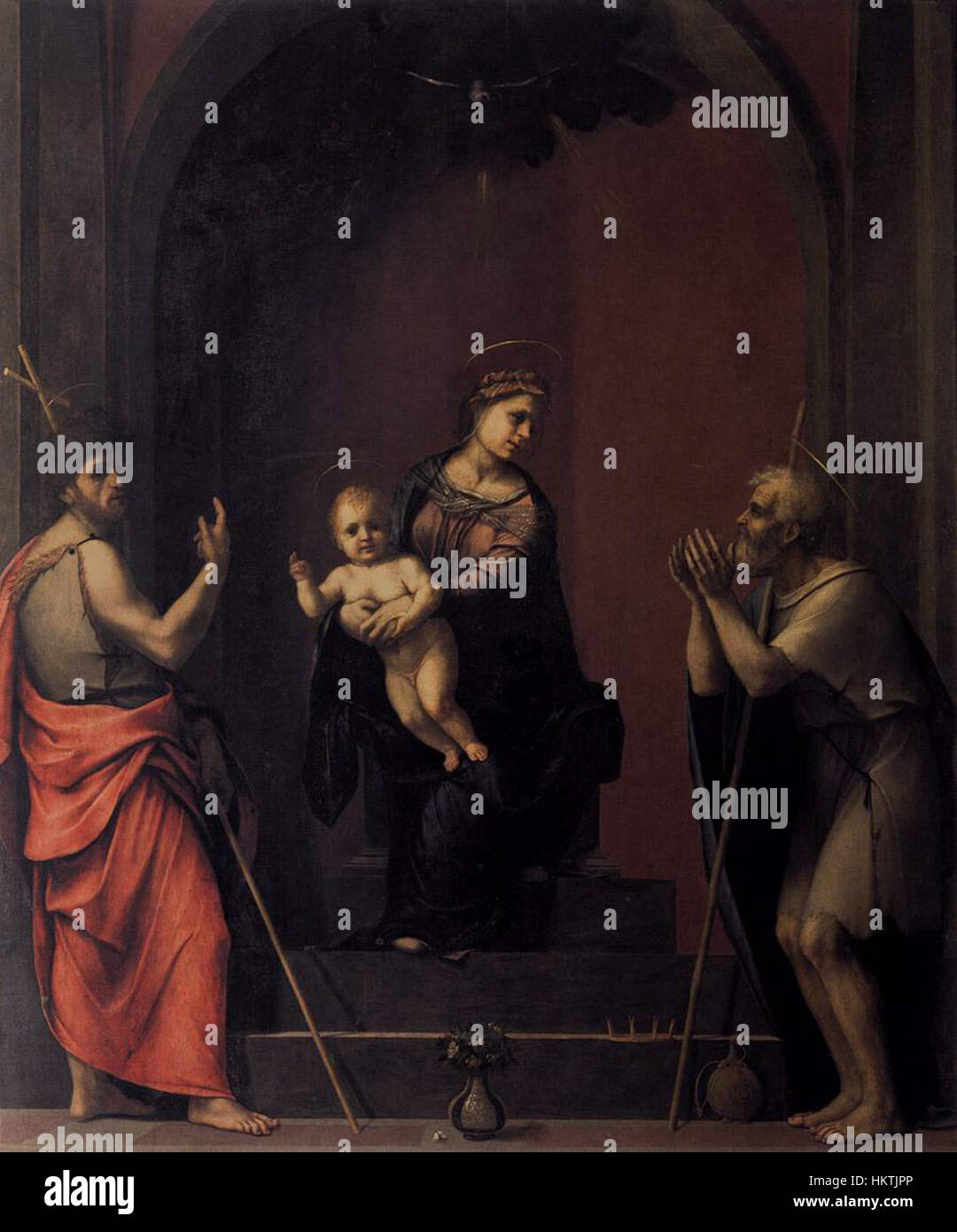 Franciabigio’s 'Virgin and Child with Sts. John the Baptist and Job ...