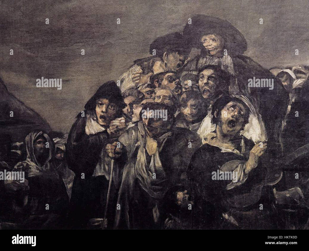 A detailed section of Francisco de Goya’s famous painting, ‘A ...