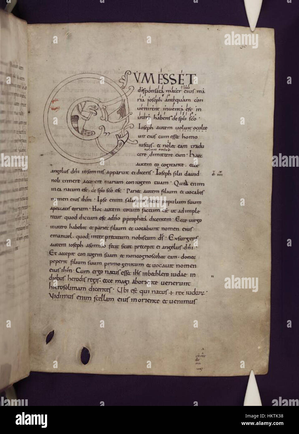 This page from the Latin Gospels, housed at the Bodleian Libraries ...