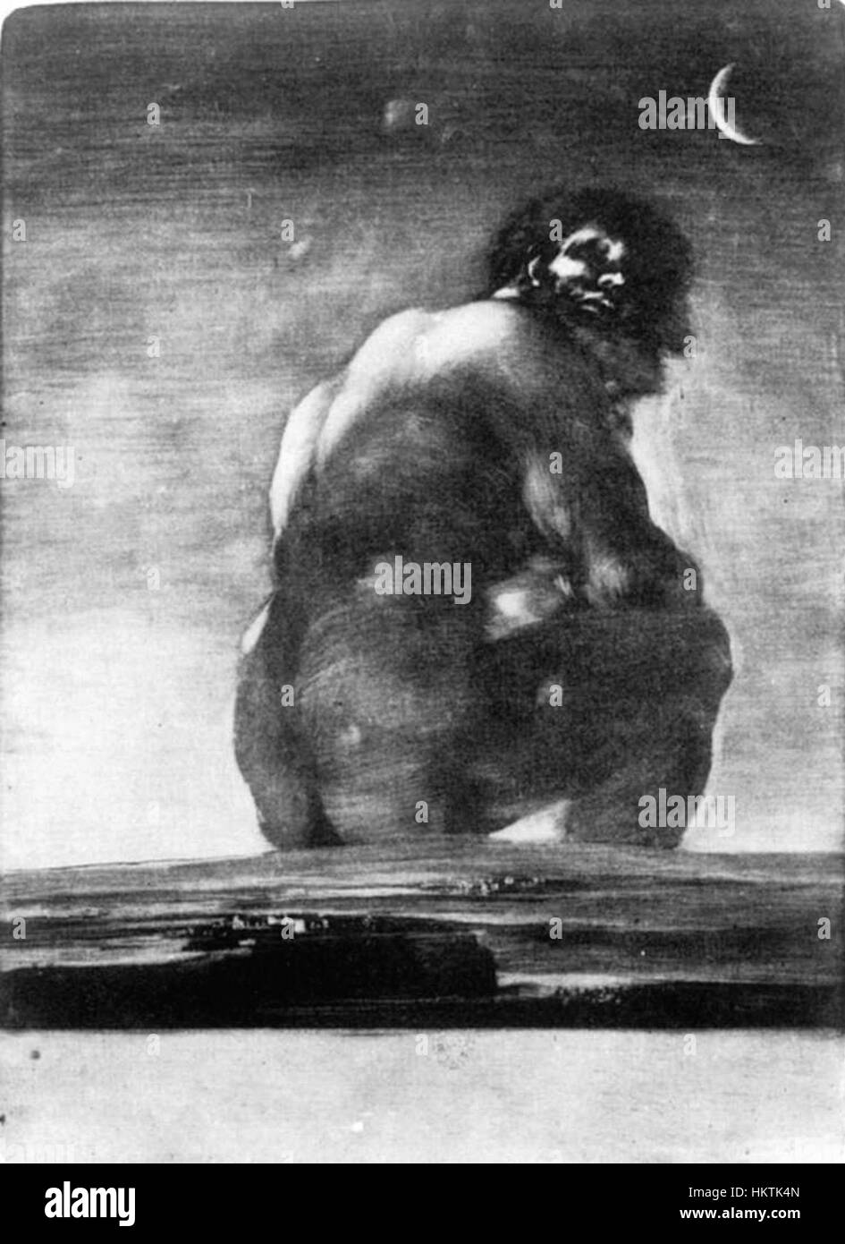'The Colossus' by Francisco de Goya depicts a massive figure in the ...