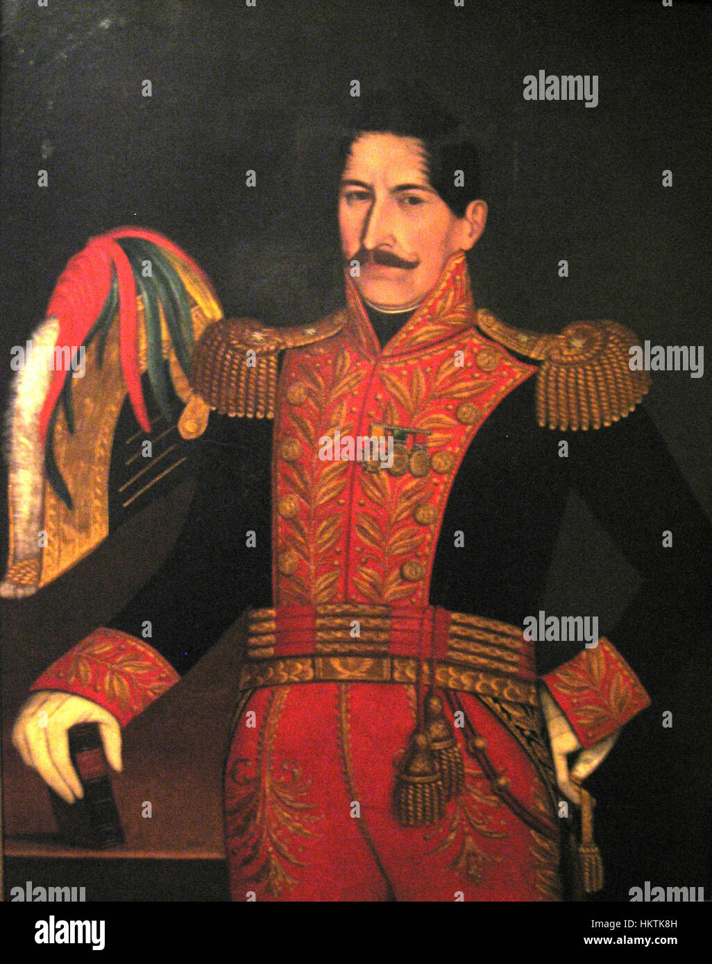 The portrait of Francisco de Paula Santander, displayed at the Museo ...