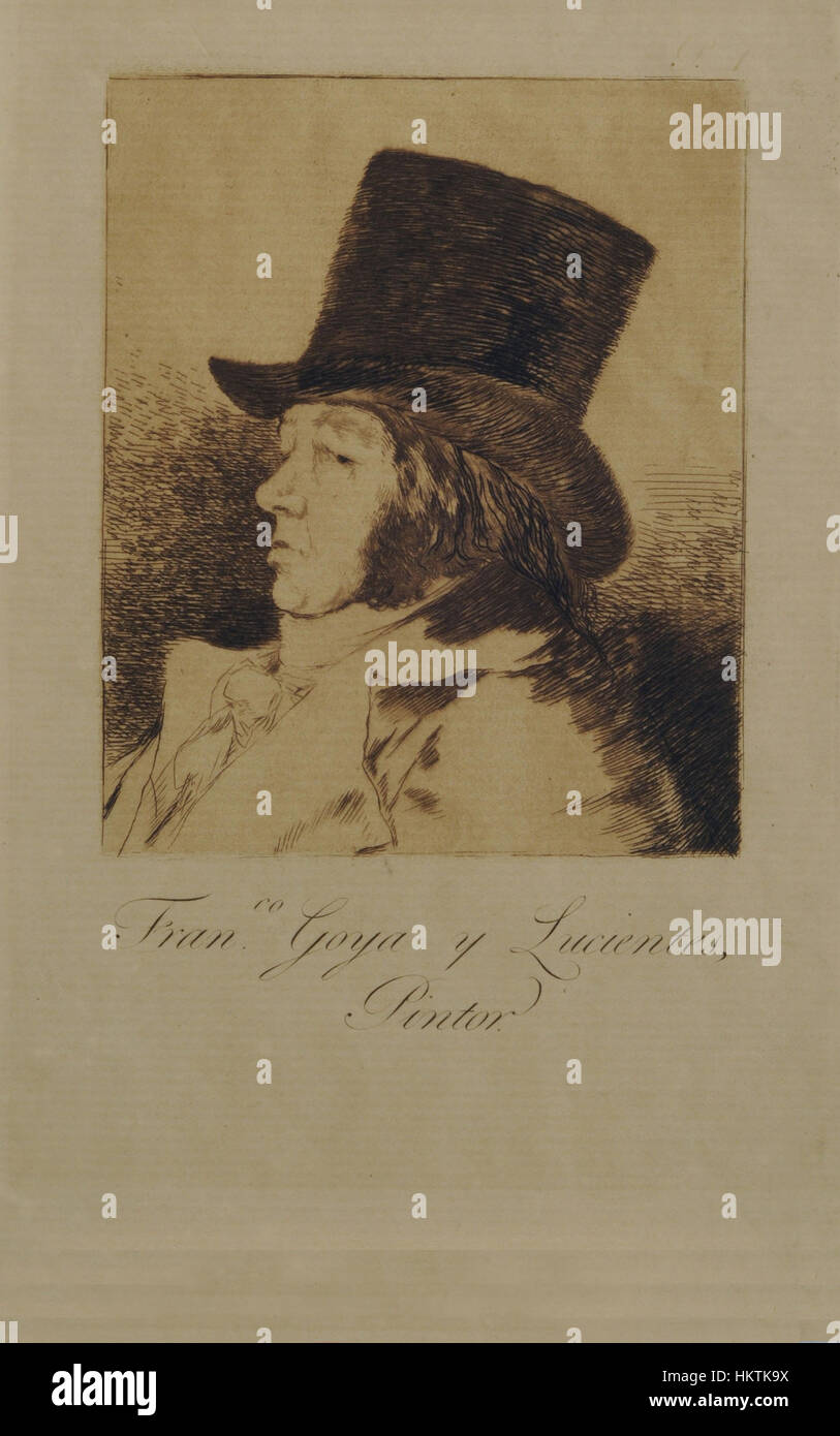A self-portrait by Francisco Goya y Lucientes, the renowned Spanish ...
