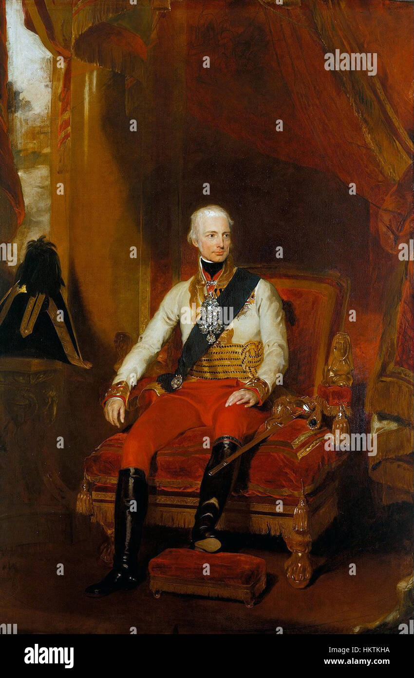The portrait 'Francis I, Emperor of Austria' by artist Dawe captures ...