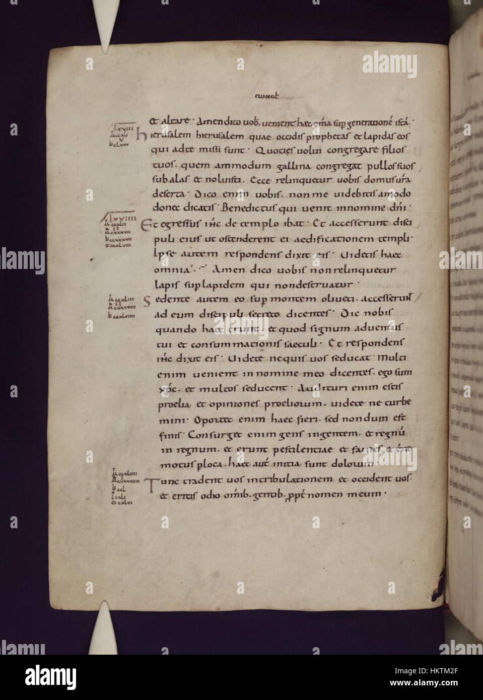 Latin bible calligraphy hi-res stock photography and images - Alamy
