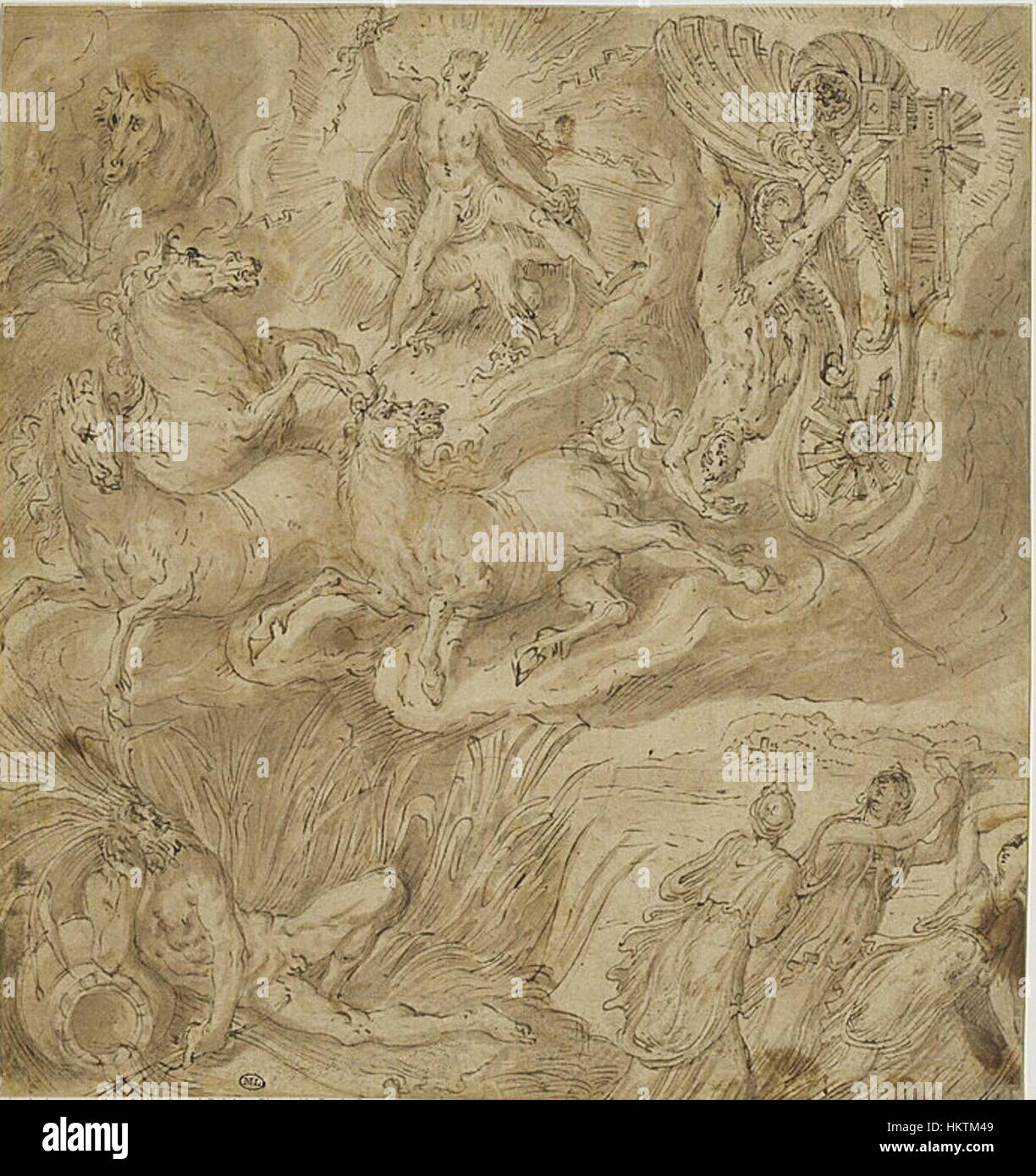 Frans Florisâ€™s *The Fall of Phaeton* captures the dramatic moment of ...