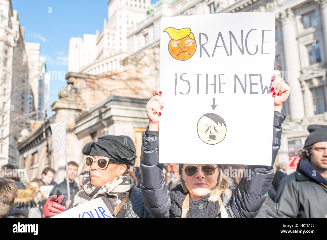 New York City, USA. 29th Jan, 2017. Following the issuance of an ...