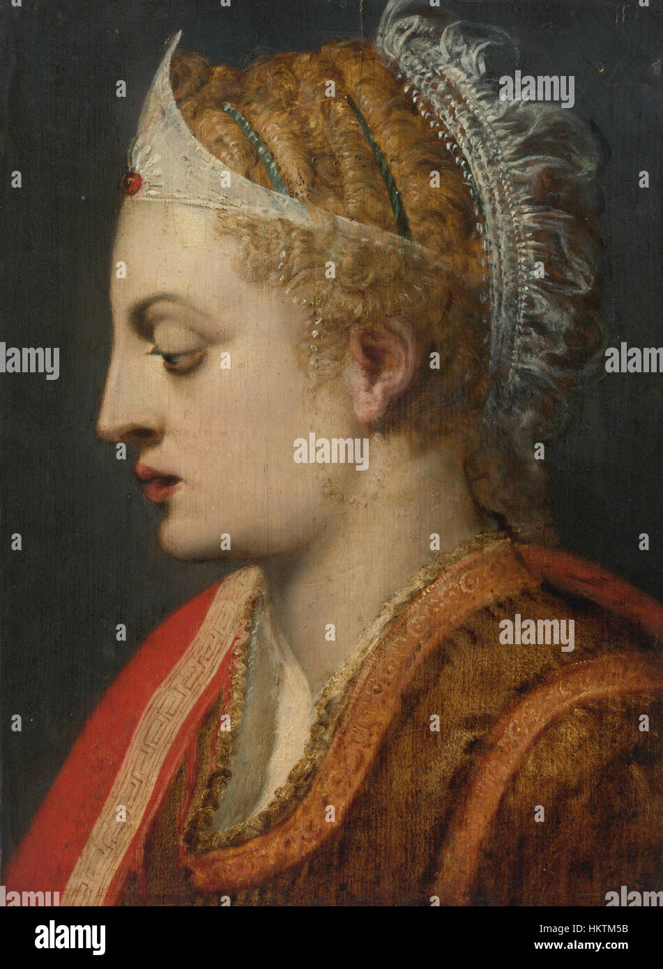 'Frans Floris the Elder's Profile Portrait of a Woman' is a fine ...
