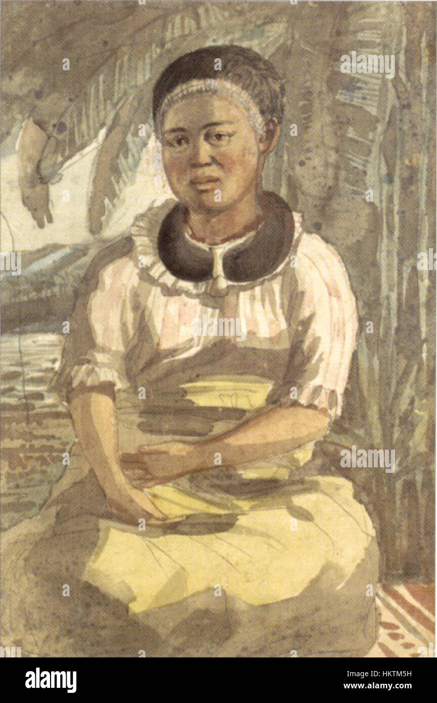 Louis Choris's painting 'Woman of the Sandwich Islands' depicts a ...