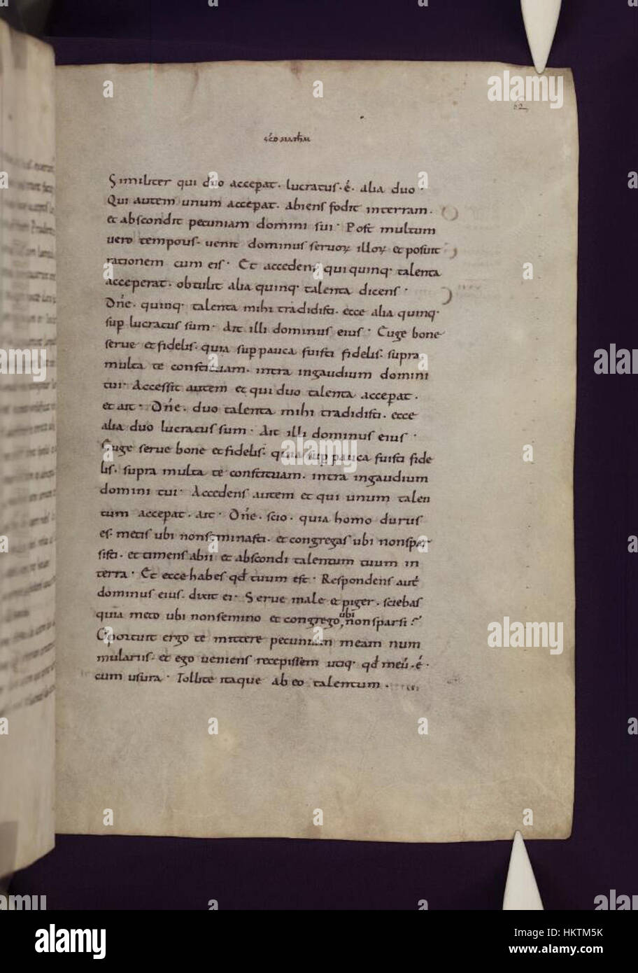 The Latin Gospels manuscript, housed in the Bodleian Libraries ...