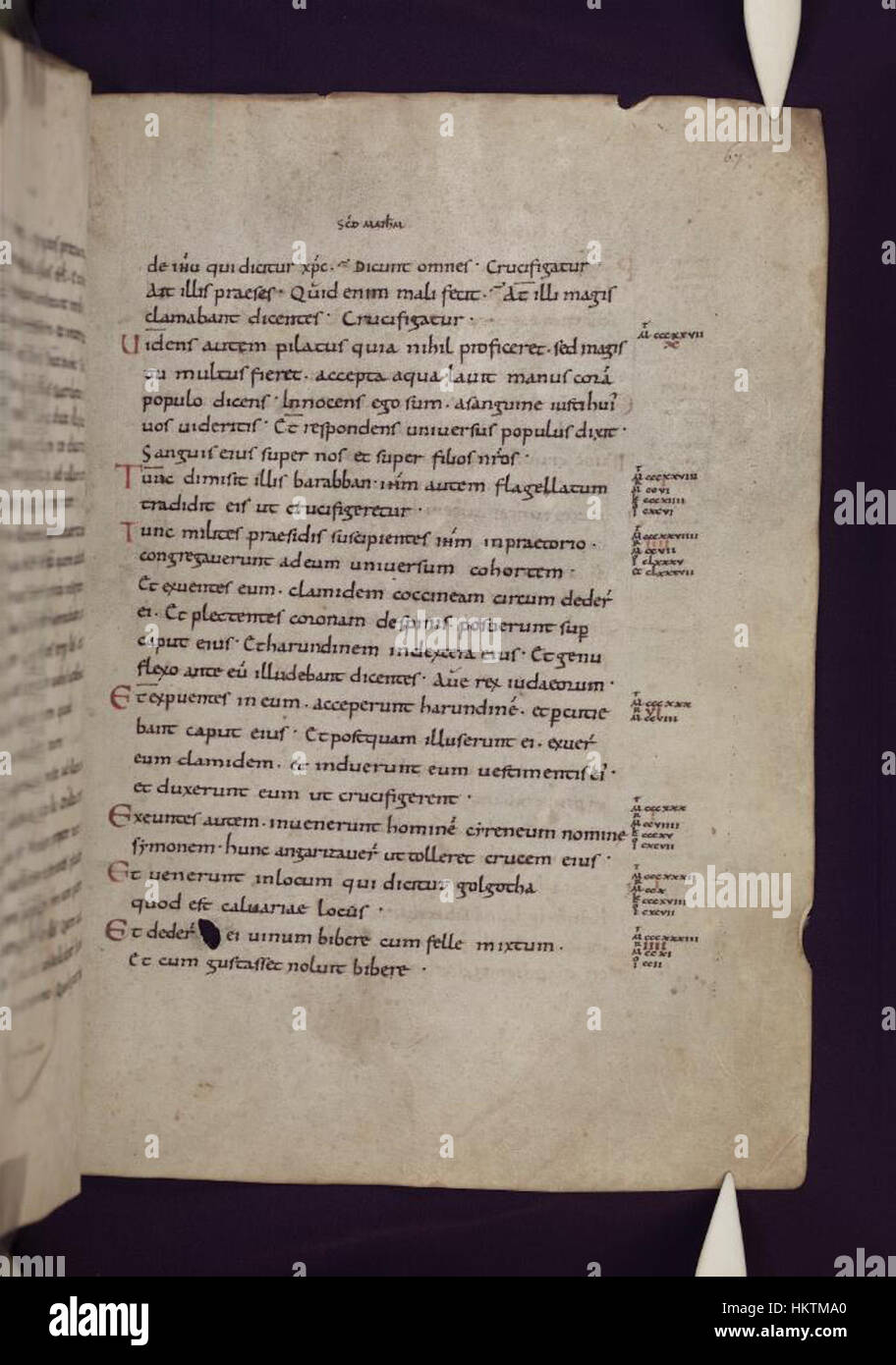 The Latin Gospels, manuscript 67r from the Bodleian Libraries, is a ...