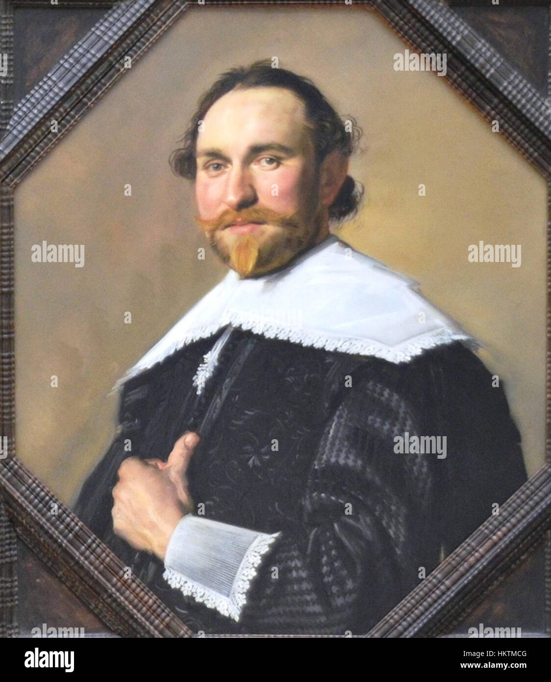 This portrait by Frans Hals, titled 'Portrait of a Man in an 8-Sided ...