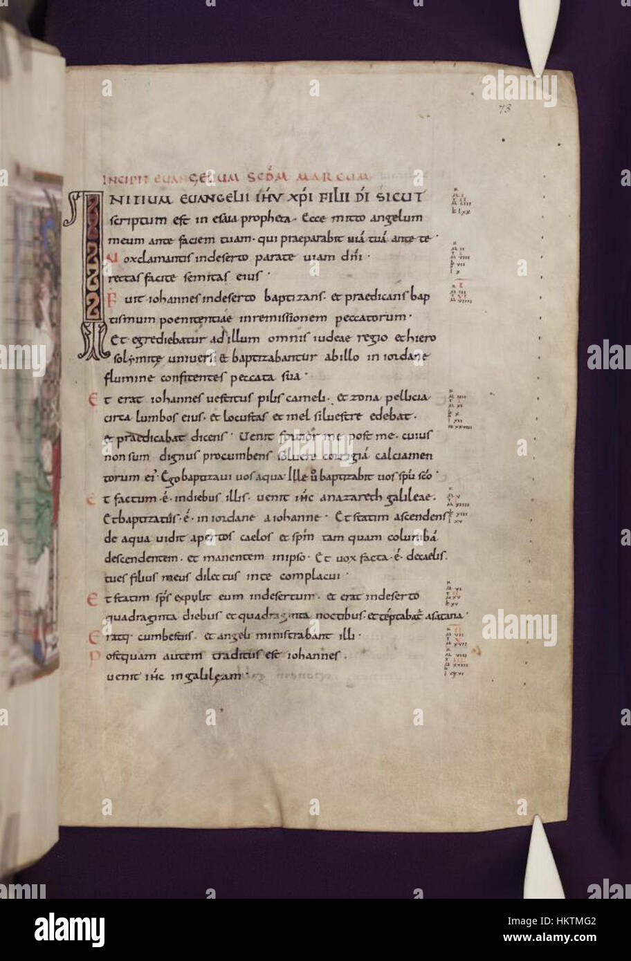 The Latin Gospels manuscript, housed in the Bodleian Libraries ...