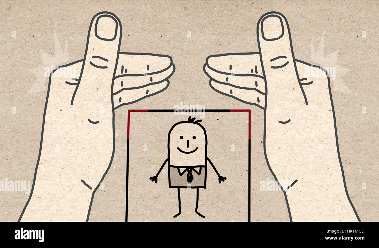 Big Hand - framing Stock Photo - Alamy