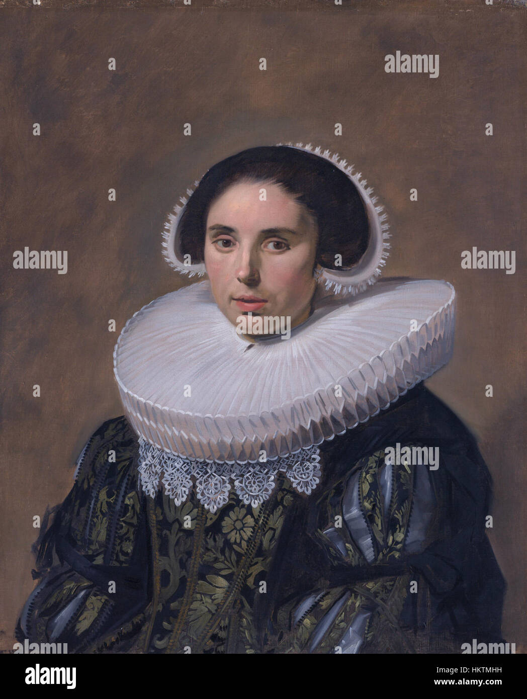 This painting by Frans Hals showcases his signature style, capturing lively, dynamic subjects ...