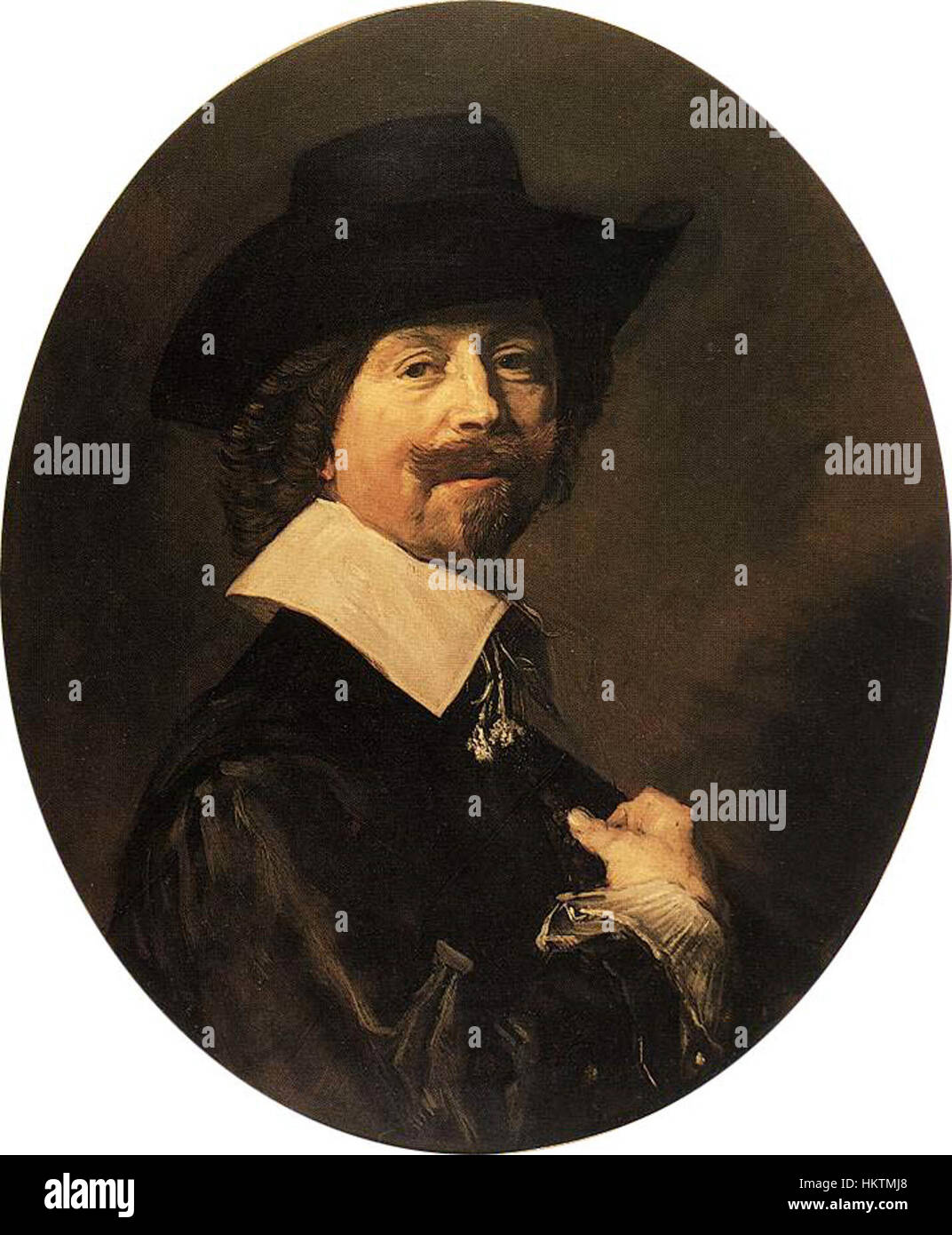 This portrait by Frans Hals, known for his vibrant brushwork, captures ...