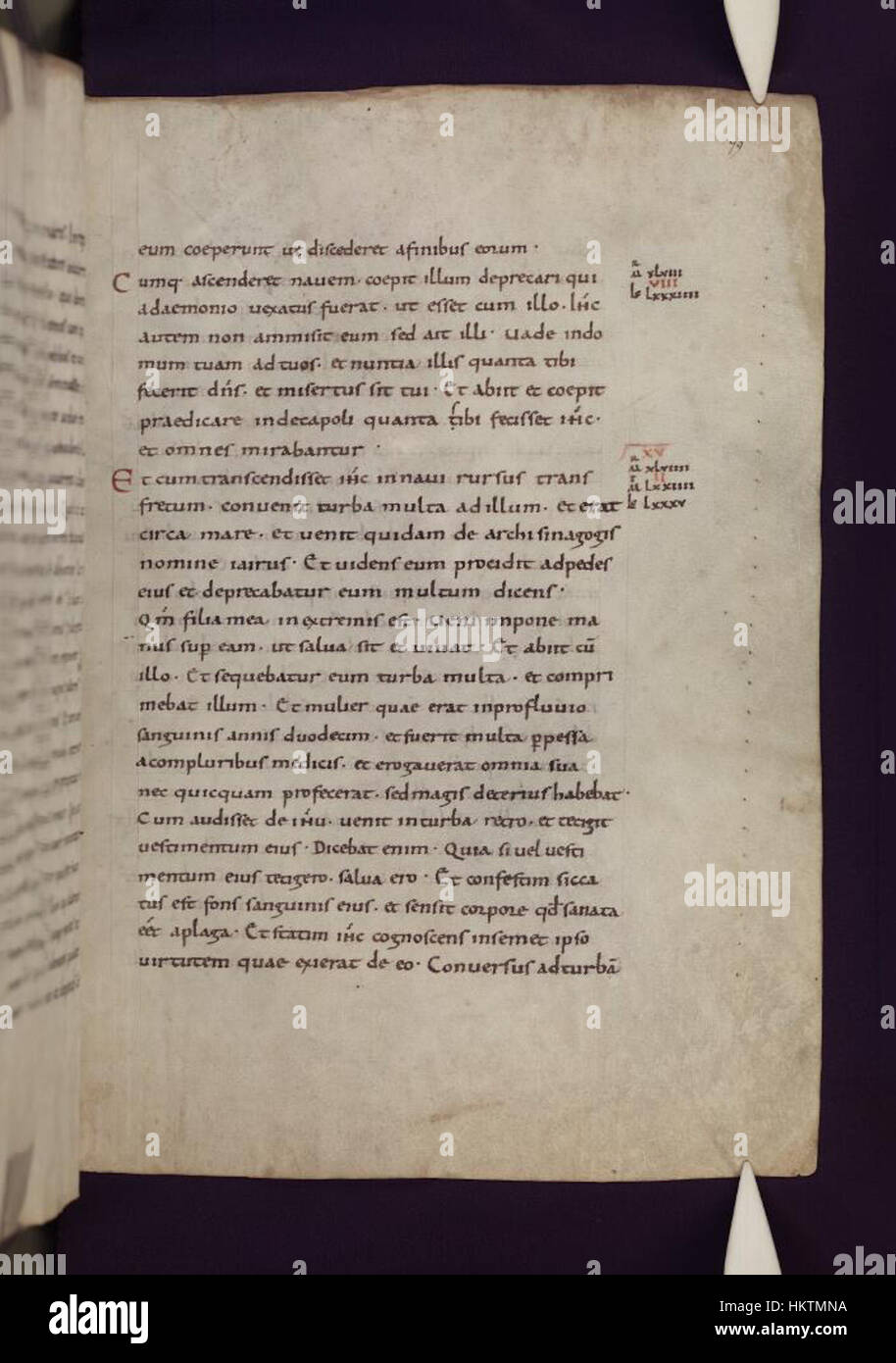 The Latin Gospels 79r, housed in the Bodleian Libraries, is an ...