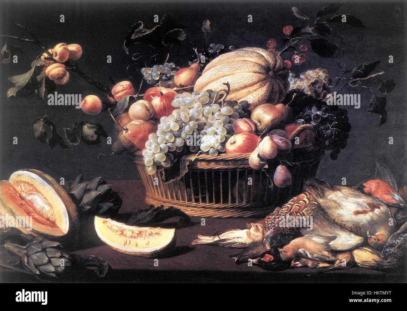 A still-life painting by Flemish Baroque artist Frans Snyders, known ...