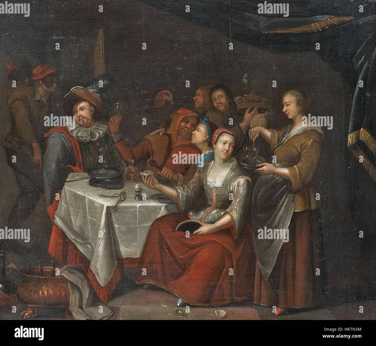 Courtly dining scene hi-res stock photography and images - Alamy