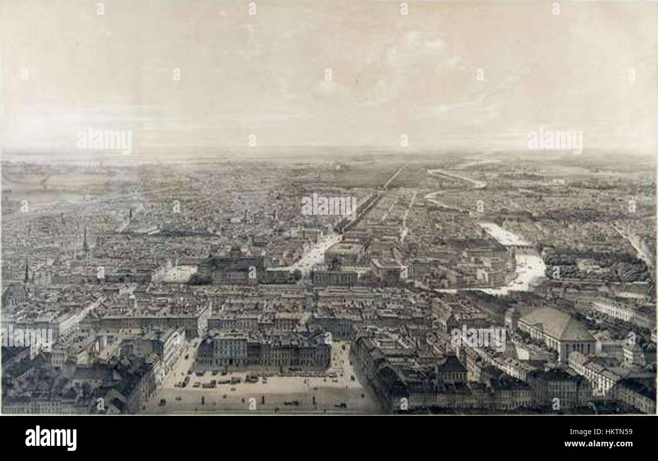 Franz Alexander Borchelâ€™s 1853 painting 'View of Berlin from the ...