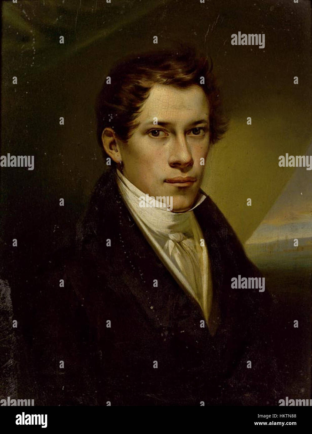 A self-portrait by Franz Eybl, showcasing his mastery in capturing ...