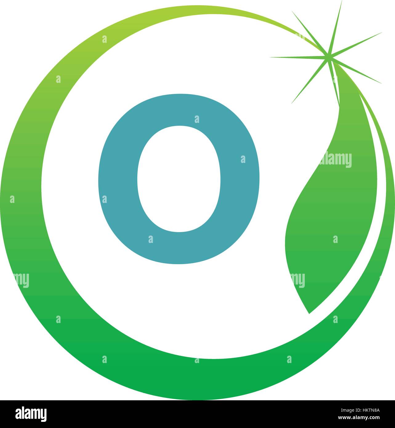 Swoosh Leaf Letter O Stock Vector Image & Art - Alamy