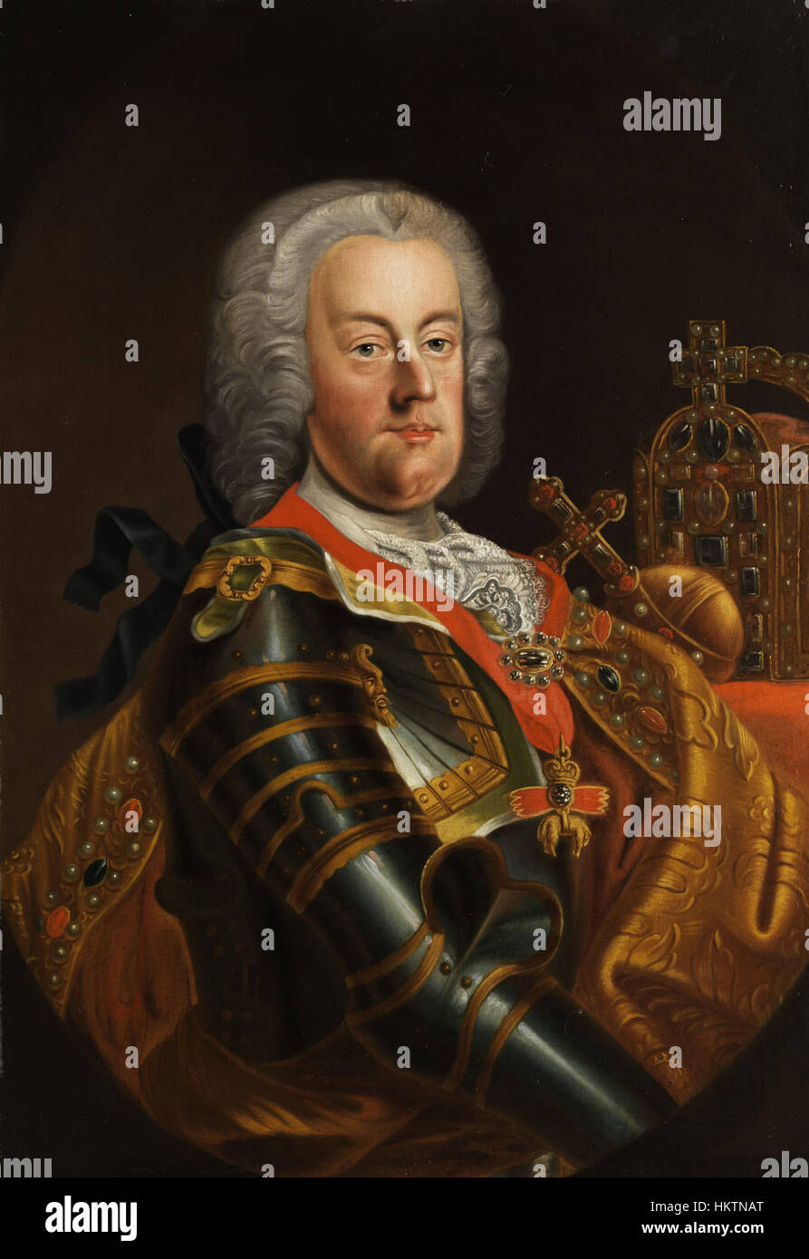 An 18th-century portrait of Franz I Stephan, Holy Roman Emperor. The ...