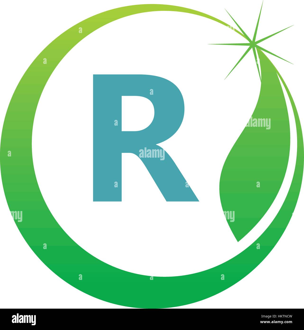 Swoosh Leaf Letter R Stock Vector Image & Art - Alamy
