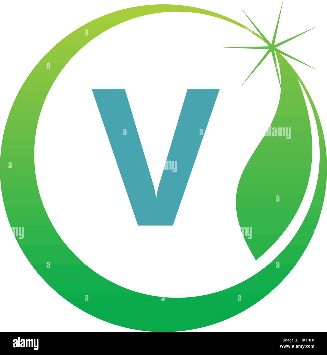 Swoosh Leaf Letter V Stock Vector Image & Art - Alamy