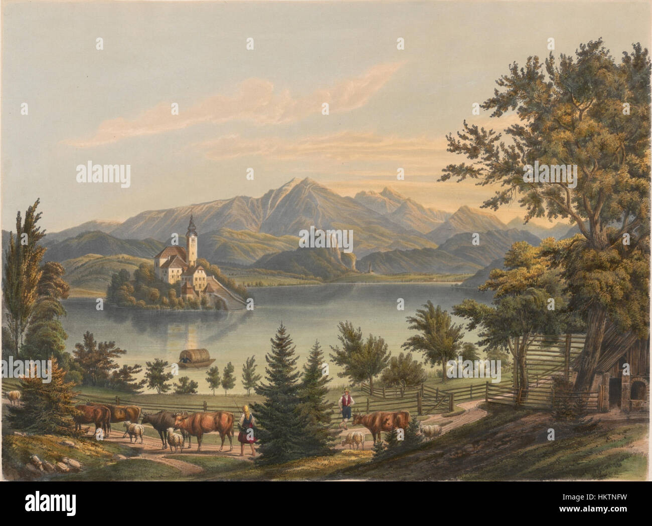 This colorful painting by Franz Kurz zum Thurn und Goldenstein shows a ...