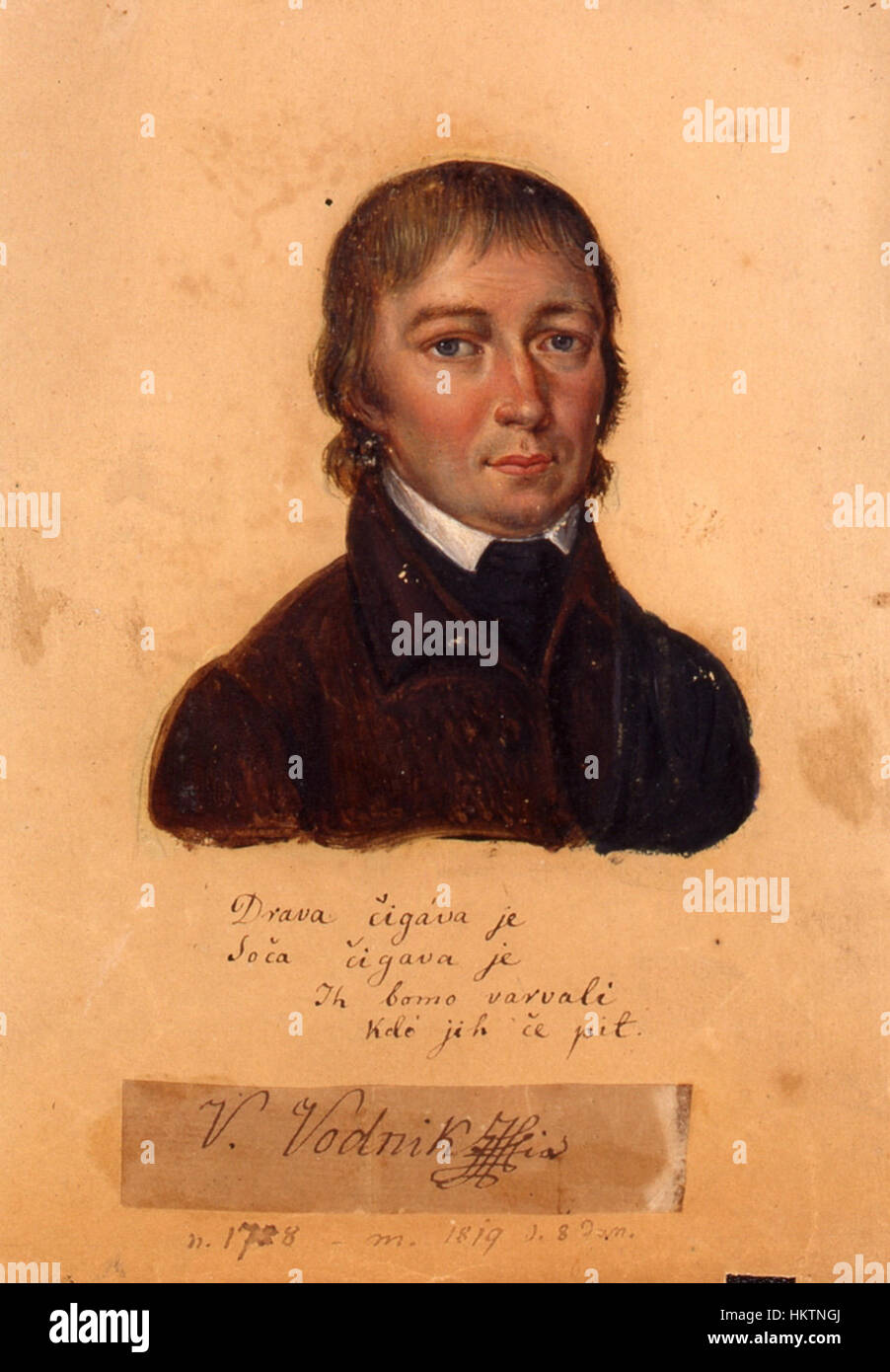 Franz Kurz zum Thurn und Goldenstein - Valentin Vodnik Stock Photo - Alamy