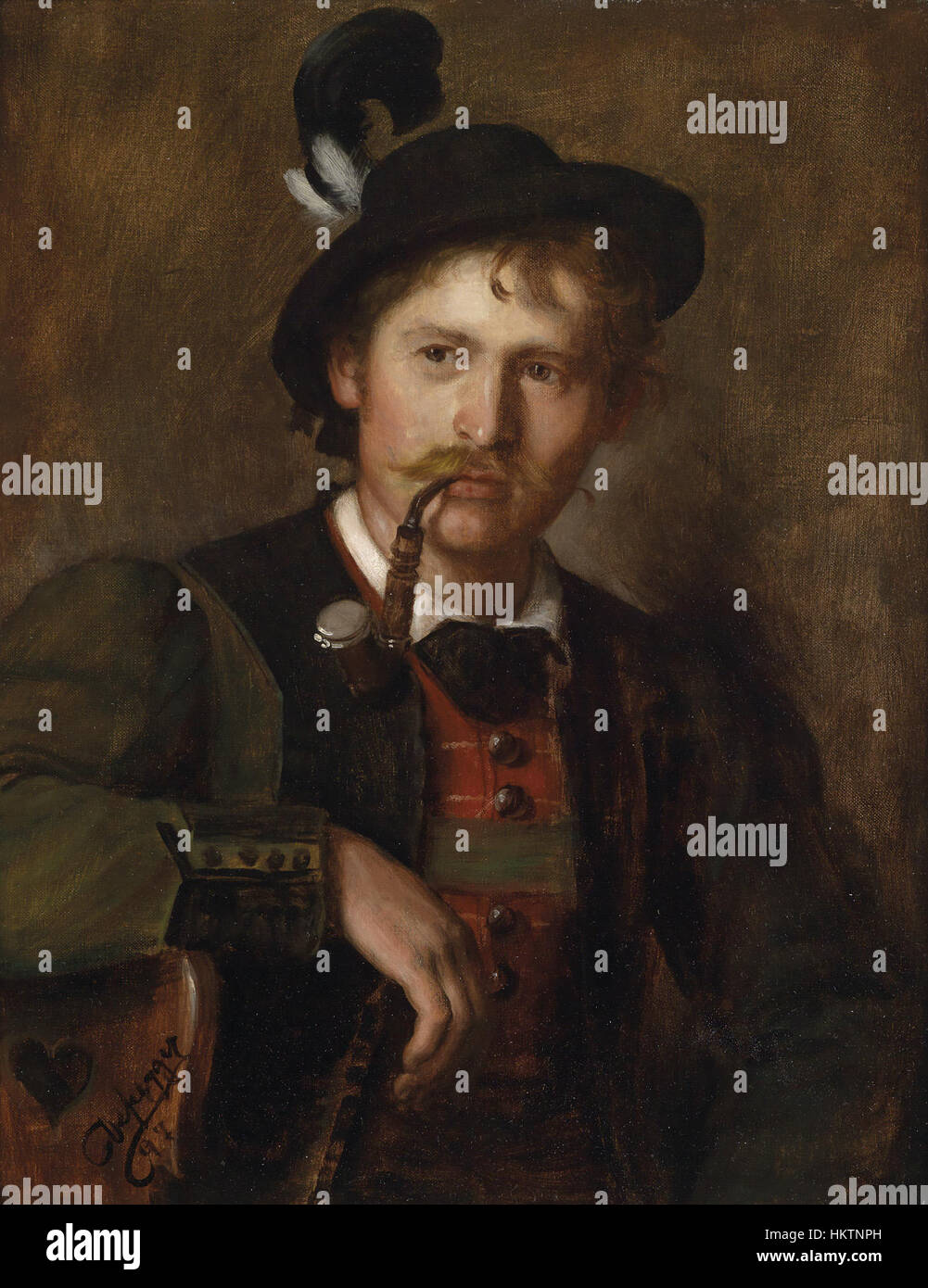 Franz von Defreggerâ€™s 'Portrait eines jungen Tirolers' (Portrait of a ...
